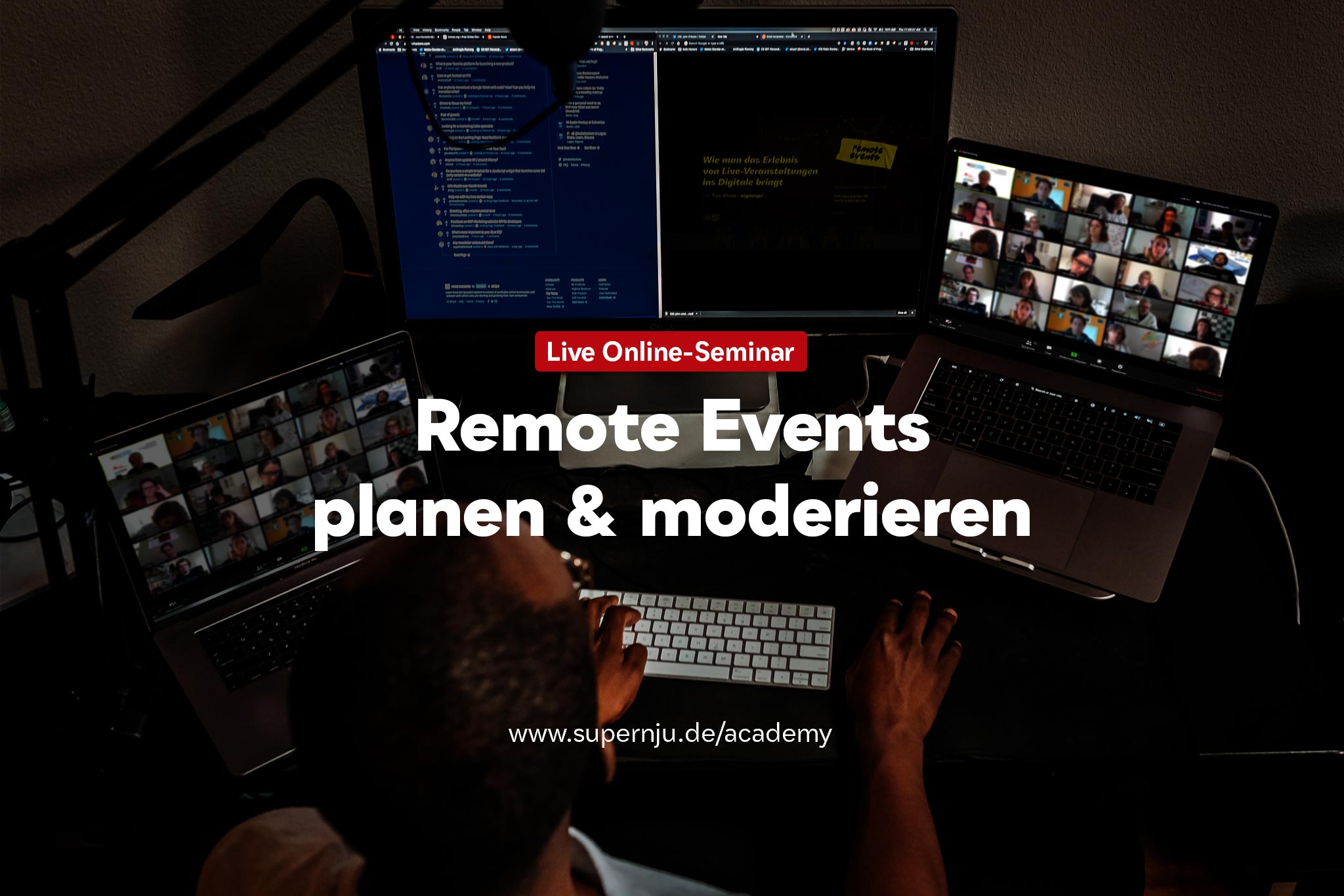 Online Seminar "Remote Events planen & moderieren" - Jetzt buchen!